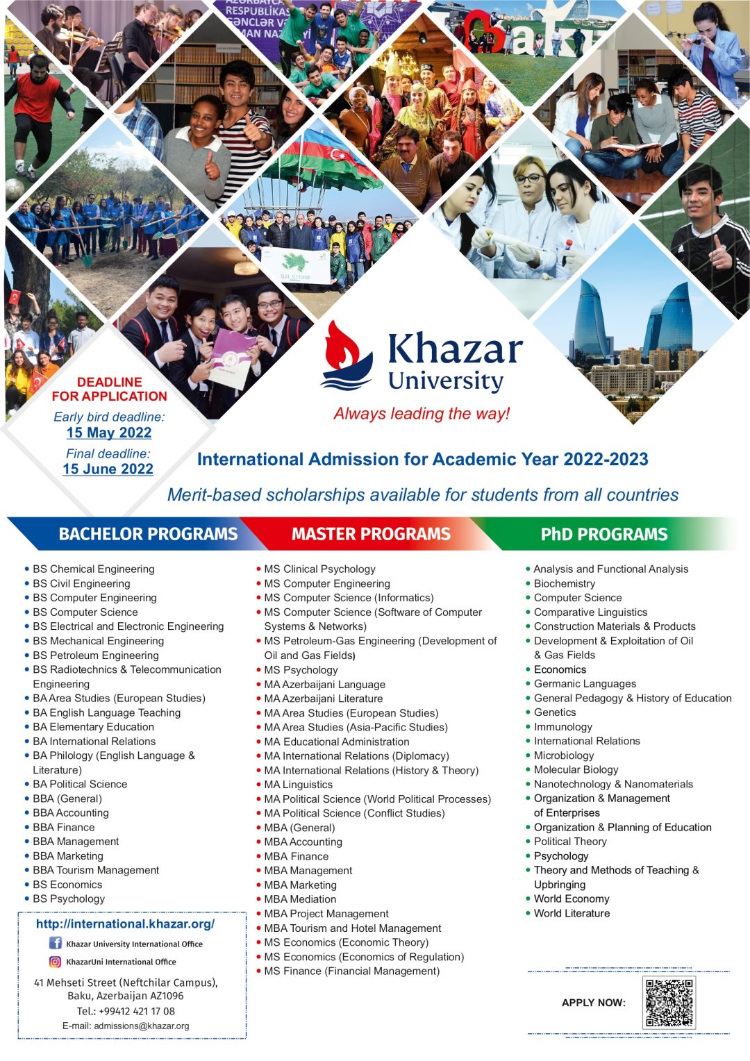 Khazar University – International Affairs Office